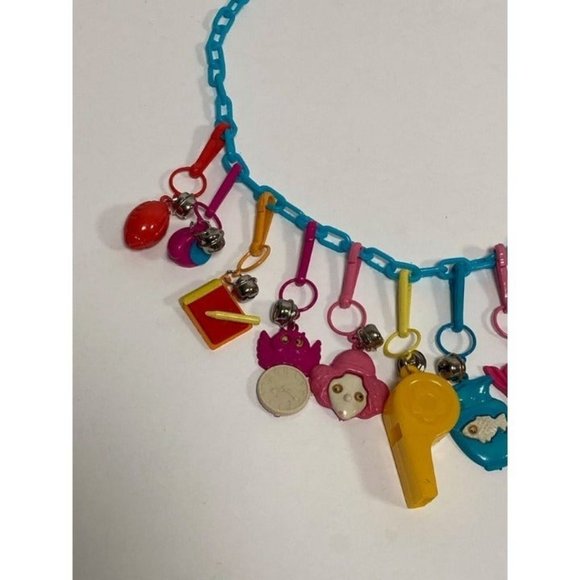 Jewelry | Nos Vintage 8s Plastic Clip Bell Charms Chain Link Necklace ...